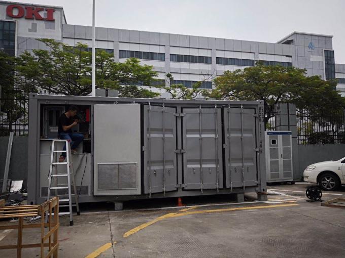 Große Batterie, Batteriespeicher des großen Umfangs, 1Mw, 1 Megawatt, 1 ...